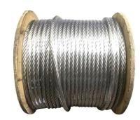 China 7x19 8mm 10mm 12mm 316 Stainless Steel Crane Wire Rope with Loop - 1470-1770 MPA Tensile Strength for sale