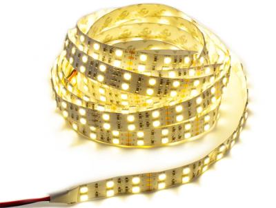 China Warm White Flexible SMD 5050 LED Strip Light Double Row 2X60LEDs Non Waterproof for sale