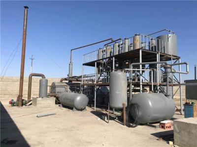 China 10t Per Day Used Motor Oil Recycling To Diesel Fuel Oil Distillation Plant for sale