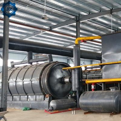 China 5ton 8ton 10ton 12ton Non Pollution Used Tyre Pyrolysis Oil Recycling Plant for sale