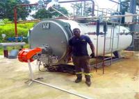 China 1 ton 1000kg/h 70hp Fuel Gas, Oil, Dual Fuel Packaged Steam Boiler with European Burner for sale