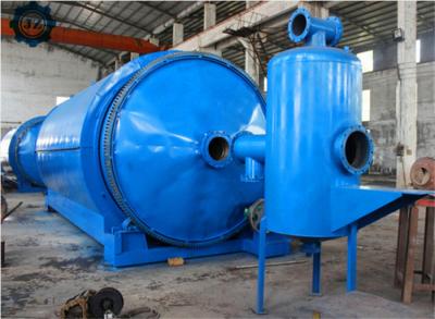 China 10ton 10T Used Tire Recycling Machine Waste Tyre To Fuel Oil Pyrolysis Plant for sale