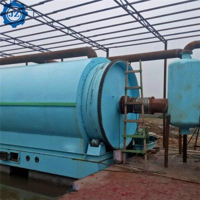 China 10ton 12ton Environmental Used Waste Tire Pyrolysis Recycling Plant For Fuel Oil for sale