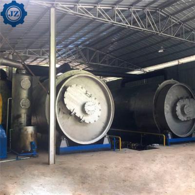 China Full Automatic Waste Tyre Recycle To Fuel Oil Pyrolysis Plant Used Tires Recycling Plant for sale