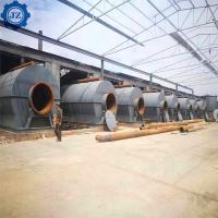 China Fully Automatic Continuous Waste Tyre / Plastic Pyrolysis Plant For Fuel Oil for sale