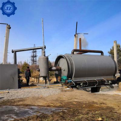 China 20ton Scrap Tire Recycling Waste Tyre And Plastic Pyrolysis To Fuel Oil Plant for sale