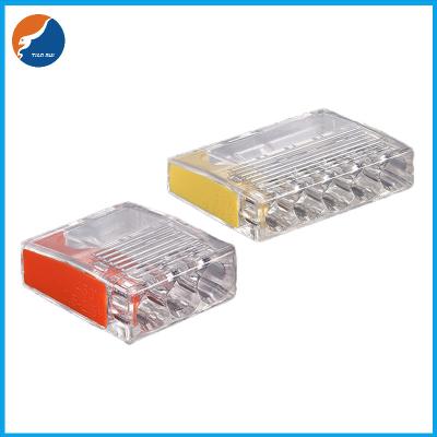 China 2 3 4 5 8 Pole Screw Less Push Power Wire Connector 450V / 600V for sale