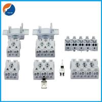 China 2 3 4 5 Ports 450V 24A 0.5-2.5mm2 PA Housing Screwless Push In Wire Connector For LED Light for sale