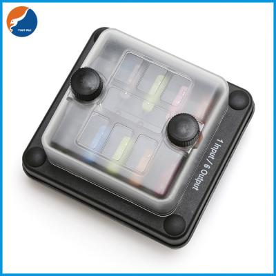 China Waterproof DC ATC ATO Fuse Blade Block Holder 6 Way Car Vehicle Automotive Fuse Box for sale