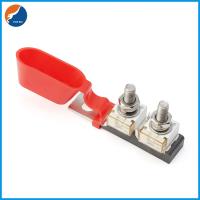 China IP66 Waterproof Dual Terminal Fuse Block , Dual Stud Fuse Holder 58V DC Maximum for sale