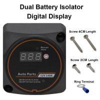 China Digital Display Voltage Sensitive Split Charge Relay VSR 12V 140A Camper Car RV Yacht Smart Dual Battery Isolator for sale
