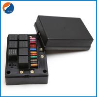 China Flame Retardant Material Copper Connector 12 Way Slot 12V 80A Relay Socket Blade Fuse Boxes for sale