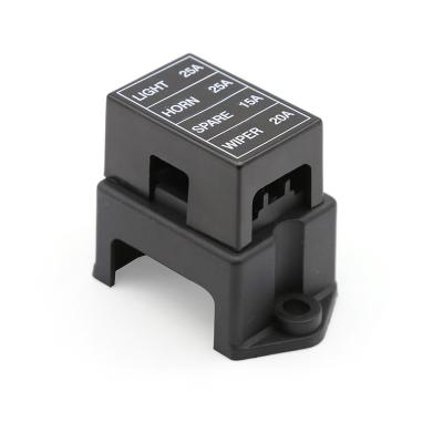 China ATO ATC Fuse Block Holder 4 Way Circuit Car Automotive Blade  12V for sale
