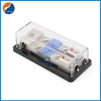 China 2 Way Car Fuses Box Holder 8GA AFS Mini ANL Fuse Block For 60A With LED Indicator for sale