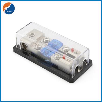 China 2 Way Car Fuses Box Holder 8GA AFS Mini ANL Fuse Block For 60A With LED Indicator for sale