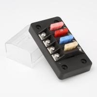 China Motorcycle Car Automotive 4 Way Standard Blade Fuse Holder Box Block With Cover And Label Kit for sale