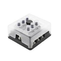 China Marine Grade 6 Circuit Breaker Panel Fuse Block Box With Protection Cover And Sticker Label For Automotive Car Boat for sale