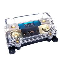 China Car Stereo Audio Led Display Digital Voltage Inline ANL Fuse Holder 0 2 4 Gauge 1 Way for sale