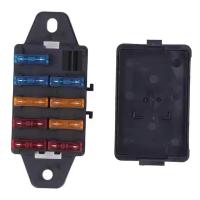 China 9 Way 9P standard Blade ATC ATO Car Auto Vehicle Fuse Box Holder Block DC32V for sale