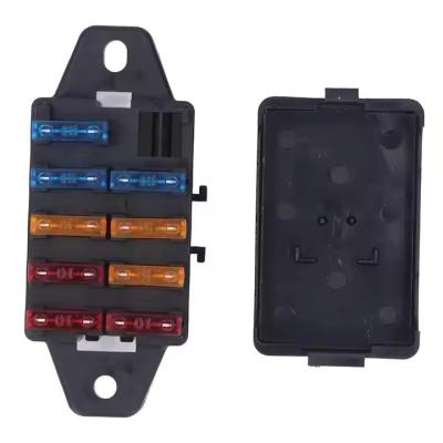 China 9 Way 9P standard Blade ATC ATO Car Auto Vehicle Fuse Box Holder Block DC32V for sale
