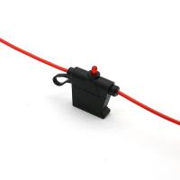 China LPR-04B-I-12R 30A 12AWG Wire Regular Blade In Line Fuse Holder With Indicating LED Light for sale