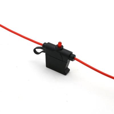 China LPR-04B-I-12R 30A 12AWG Wire Regular Blade In Line Fuse Holder With Indicating LED Light for sale