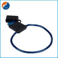 China 20 Amp APX Maxi Style Blade Inline Fuse Holder With 8AWG 8 Gauge Wire Leads for sale