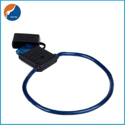 China 20 Amp APX Maxi Style Blade Inline Fuse Holder With 8AWG 8 Gauge Wire Leads for sale