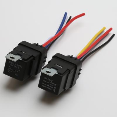 China 5 PIN SPDT JD2912 Car Relay 24V 12V 40A with Harness Sockets for Truck Motorcycle Boat for sale