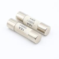 China Multimeter DMM 10x35mm 400mA 600mA 800mA 1000VDC 10kA Fast Acting Ceramic Fuse for sale