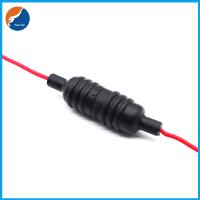 China Waterproof 6x30mm 14 16 Gauge AWG Type Inline AGC Glass Pipe Fuse Holder for sale