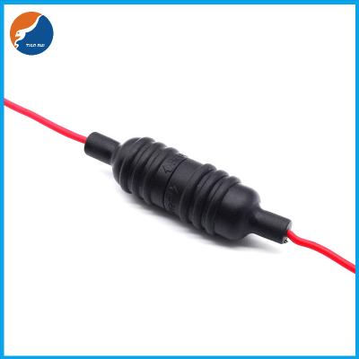 China Waterproof 6x30mm 14 16 Gauge AWG Type Inline AGC Glass Pipe Fuse Holder for sale