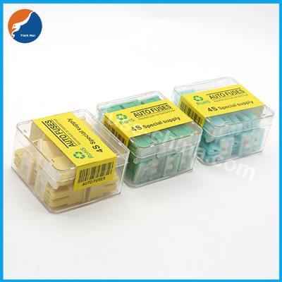 China Car Cartridge Automotive Jcase Fuses Assortment Kit Low Profile And Tall Standard Box Shaped Fuses 20A 30A 40A 50A 60A for sale