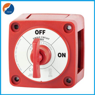 China Single Circuit M Series 6005 Mini On Off Master Cut Red Battery Switch with Key for sale