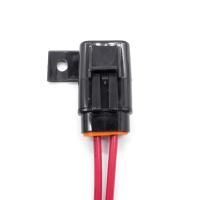 China Wire Leads Splash Proof Water Resistant Cover Mountable Auto Inline Blade Water Proof Fuse Holder Porta Fusible Impermeable for sale