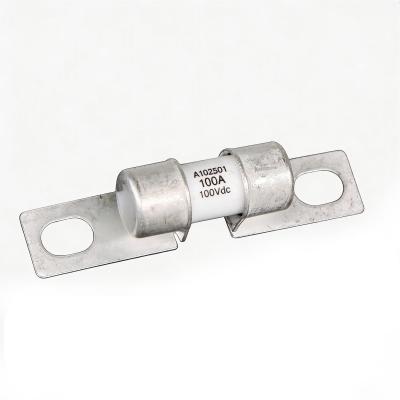 China EV Fuse 150V DC 125A Rated Current with Ceramic Body for Industrial Power Applications for sale