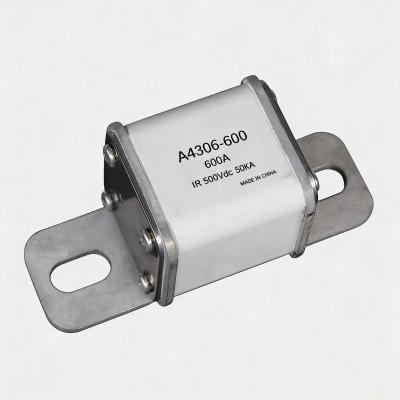 China 50kA Interrupting Capacity 600A Rated Current 500VDC High Amp EV Power Fuse for Electric Vehicles for sale