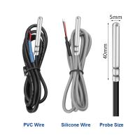 China 5x40mm Stainless Steel Probe Super Waterproof NTC Temperature Sensor for Aquariums Fish Tanks for sale