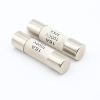 China Photovoltaic Cylindrical Ceramic Fuse 10×57mm Class gPV 1500V DC 2.5A 3A 3.5A 4A 6A for Solar Applications for sale