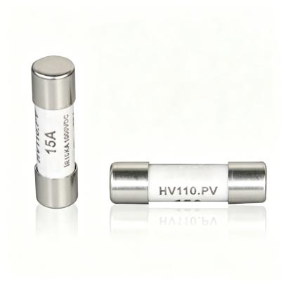 China HV PV Solar 10x38mm Cartridge Ceramic Fuse 1A 2A 3A 3.5A 4A 5A 6A 8A 10A 12A 15A 20A 25A 30A for sale