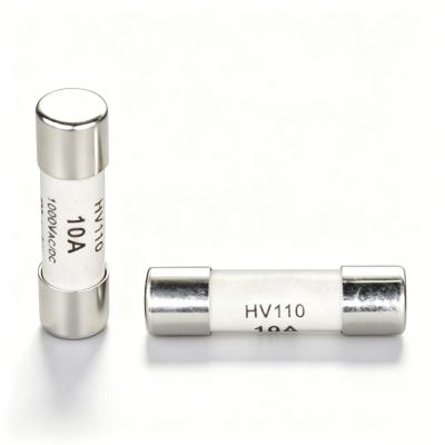 China 10×38mm Ceramic DMI Fuse 1000VAC/DC with 30kA Breaking Capacity for Industrial Power Protection for sale