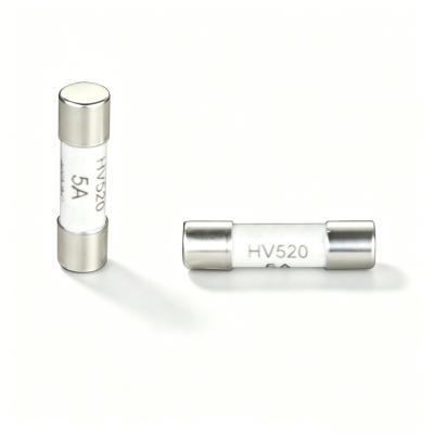 China Time Delay 5x20mm Ceramic Cartridge Fuse with 600VAC 400VDC 500VDC Rating and 500mA to 20A Current Range for sale