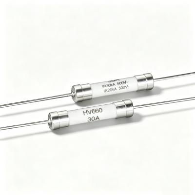 China Fast Acting 6x32mm Ceramic Tube Fuse 500V AC DC for High Energy Applications for sale