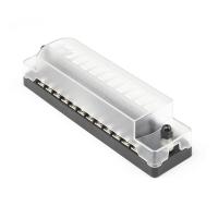 China Long Type ATO ATC 12 Way Fuse Holder Block Box for Resettable Blade Fuse for sale