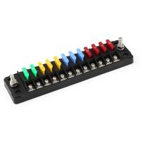 China Long Type ATO ATC 12 Way Fuse Holder Block Box for Resettable Blade Fuse for sale