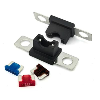 China Automotive 0891 Series Low Profile Micro Fuse Holder with Tinned Brass Terminals and UL94-V0 Flame Retardant Rating for sale