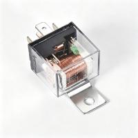 China 40A 12V 24V Transparent Automotive Relay with LED Light - Dual Contact PCB Relay for sale