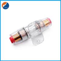 China Fuse Components Audio Stereo Amplifier Waterproof Plastic Case Auto Car Gold 5AG AGU Type Fuse Holder For 10x38 Fuse for sale