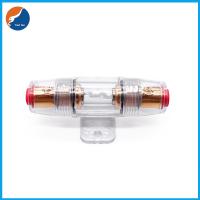 China Fuse Components Audio Stereo Amplifier Waterproof Plastic Case Auto Car Gold 5AG AGU Type Fuse Holder For 10x38 Fuse for sale