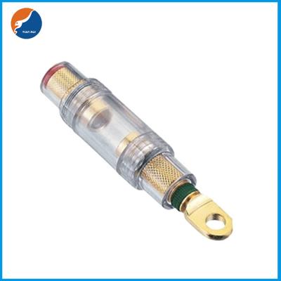 China 10x38mm 4/8GA IN OUT AGU Glass Tube Fuse Holders Car Audio Parts Amplifier Fuse Holder for sale